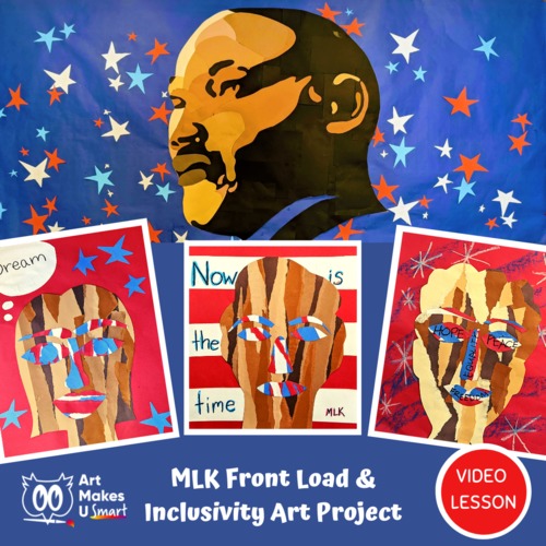 Martin Luther King Jr MLK Art Project and Video | TpT