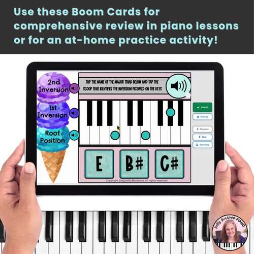 Name the Major Piano Triad and Inversion BOOM™ Cards Digital Flashcards ...