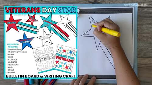 Veterans Day Star Writing Craft Thank You Veterans Coloring Pages ...