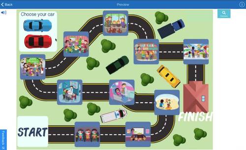 Wh- Questions (Picture Scenes) | BOOM Cards™️ Speech Therapy Distance ...