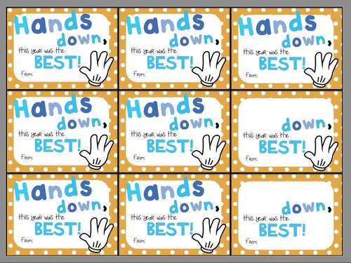 Cute Hand Sanitizer End of Year Gift Tag by Highs and Lows of a Teacher