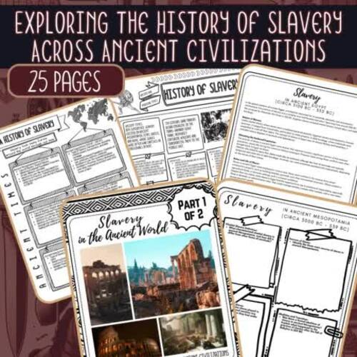 Slavery in the Ancient World Lesson, Readings, Worksheets, + Prompts
