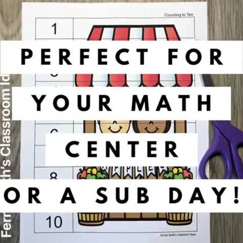 Number Puzzles | Numbers 1 - 20 | Counting On For Some Fall Fun | TPT