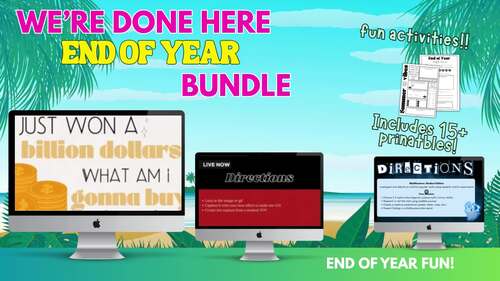 Fun + Funny End of Year Activities + Creative Project | Middle & High ...