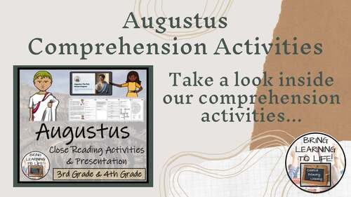 Augustus Caesar Close Reading Passage & Comprehension Activities | 3rd ...