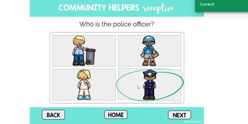 Community Helpers Language Activities BOOM Cards™️ Speech Therapy
