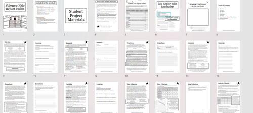 Science Fair Project Lab Report Packet (Info, Templates, Examples)