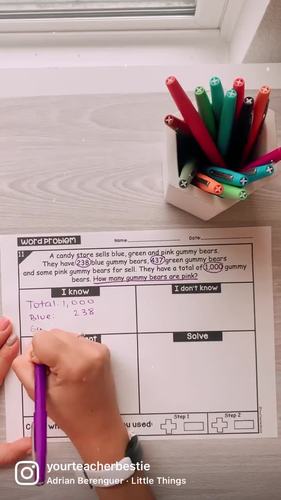 Two Step Addition and Subtraction Problems-Editable by Your Teacher Bestie