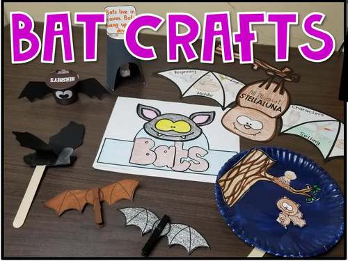 Bat Crafts - Stellaluna Craft Story Map - Bat Hat - Bat Snack | TpT