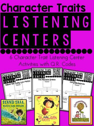 Character Traits Listening Center with Q.R. Codes by Page Products
