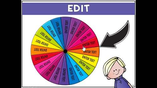 Animated Decision Wheels / Digital Spinners {EDITABLE} by Angela Linzay