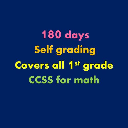 1st Grade Daily Math Spiral Review Warm Up Morning Work Digital Year ...