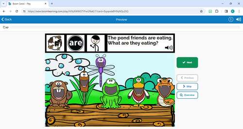 Feed the GIF Pond Animals Speech/Language | TPT