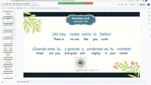 Unit 2.5 Spanish Bible Verse Activities Jeremiah 10:6 Philippians 4:13 ...