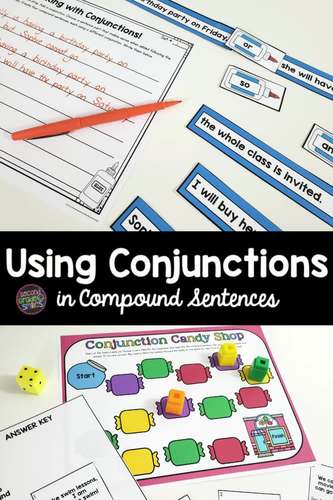 Conjunctions in Compound Sentences by Second Grade Smiles | TpT