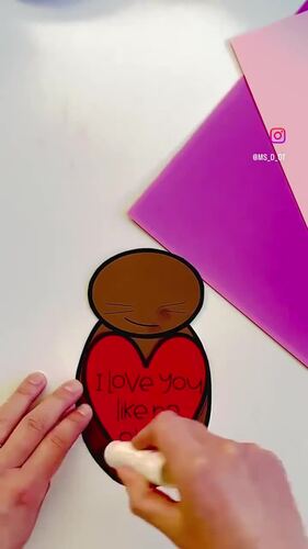 Valentine's Day Craft | Kindergarten | First Grade | Fine Motor | Otter