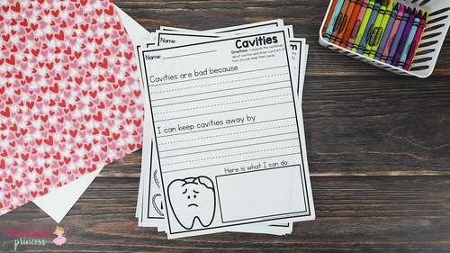 February Writing Centers for Kindergarten by The Printable Princess