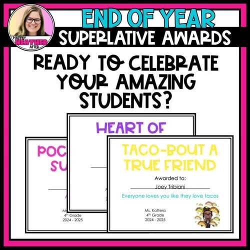 Editable End-of-Year Student Awards | Digital Certificates for Upper ...