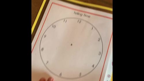 Telling Time Game - Clock Math Mat by Simply Learning Together | TPT