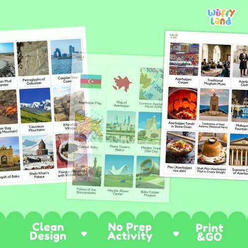 Azerbaijan Country Study Flashcards | Geography & Culture Activity by ...