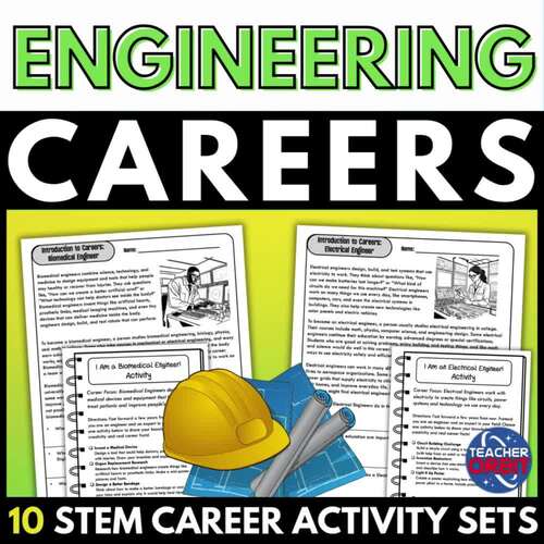 Career Exploration | Engineering Careers Reading Project Science STEM ...