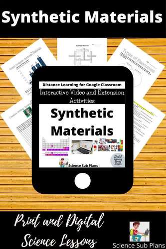 Synthetic Materials: Interactive video and activities- Distance learning