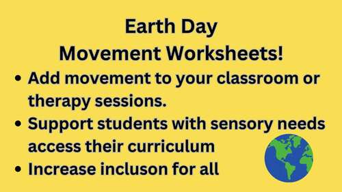 Earth Day Yoga Bundle! OT PT Movement, Brain breaks, centers, gross ...