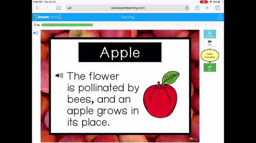 Apple Life Cycle BOOM CARDS + Printable Activities by Books and Bytes