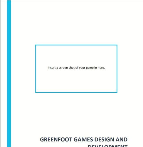 Lesson 4 to 6 - Greenfoot - Adding a Counter and Project Documentation