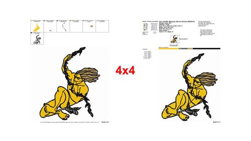 Dynamic Tarzan-style jungle hero swinging vine embroidery designs ...