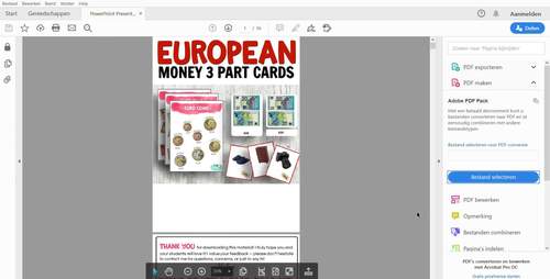 European Money (euro theme) Hands-on or Geography Activities | TPT