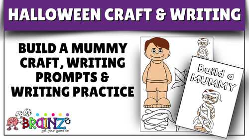 Halloween Build a Mummy Craft & Writing Activity | Halloween Literacy