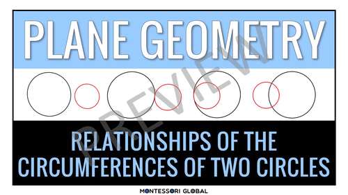Montessori Geometry | Circle Relationship2 | PowerPoint | Boom Cards ...