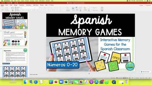 Spanish Memory Games - Numbers 0-20 by Red Apple Studio | TPT