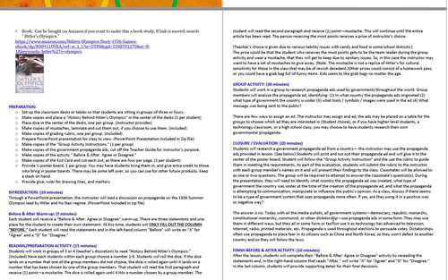 Geography & Government Types: Hitler's Olympics of 1936 (Without ...