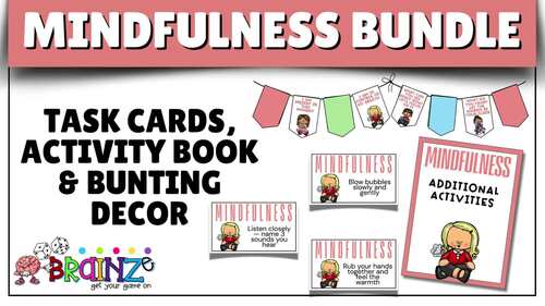Mindfulness SEL Bundle for Kids | Task Cards, Activities, Fortune ...