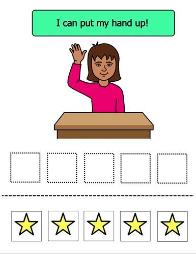 Whole Body Listening Reward Charts for Raise Your Hand by Teaching With Tan