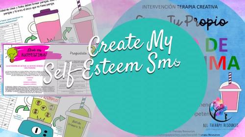 Create Your Own Self Esteem Smoothie - Counseling CBT DBT - SPANISH VERSION