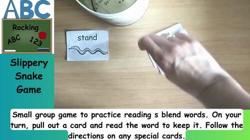 s blend (ccvc) Small Group Phonics Card Game: words and phrases | TPT