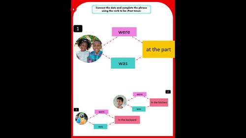 ESL Worksheet Auxiliary Verb To Be Past Tense Activity by TeachDEZway