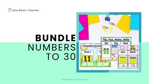 Numbers to 30 BUNDLE by One Basic Teacher | TPT