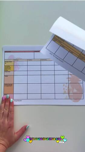 'Summery' Detailed Weekly Unit Lesson Plan by The Young Educator