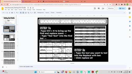 Font Tester, test your fonts in one place! by HANUFACTURED | TPT