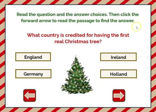 Christmas Traditions Scavenger Hunt #2 BOOM Cards by CarolJ Creations