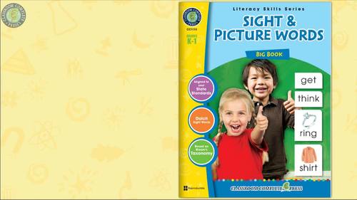 Sight & Picture Words BIG BOOK Gr. PK-2 by Classroom Complete Press