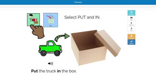 Boom Cards™ AAC Core Words Put & In Speech Therapy Activities, Autism ...
