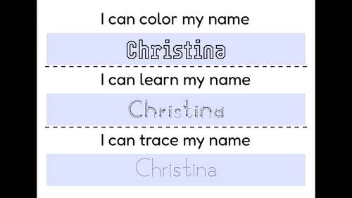 Name Tracing Editable Practice Pages Name Writing Practice Mats (Easy Autofill)
