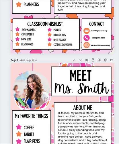 EDITABLE-Meet the Teacher Flyer by Flair Pens & Formulas | TPT