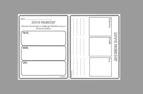 Love Monster Book Companion Activities | Valentine's Day Read Aloud ...