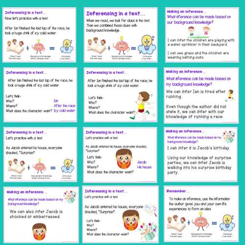 How to Make Inferences Bundle - PowerPoint Presentation & Task Cards